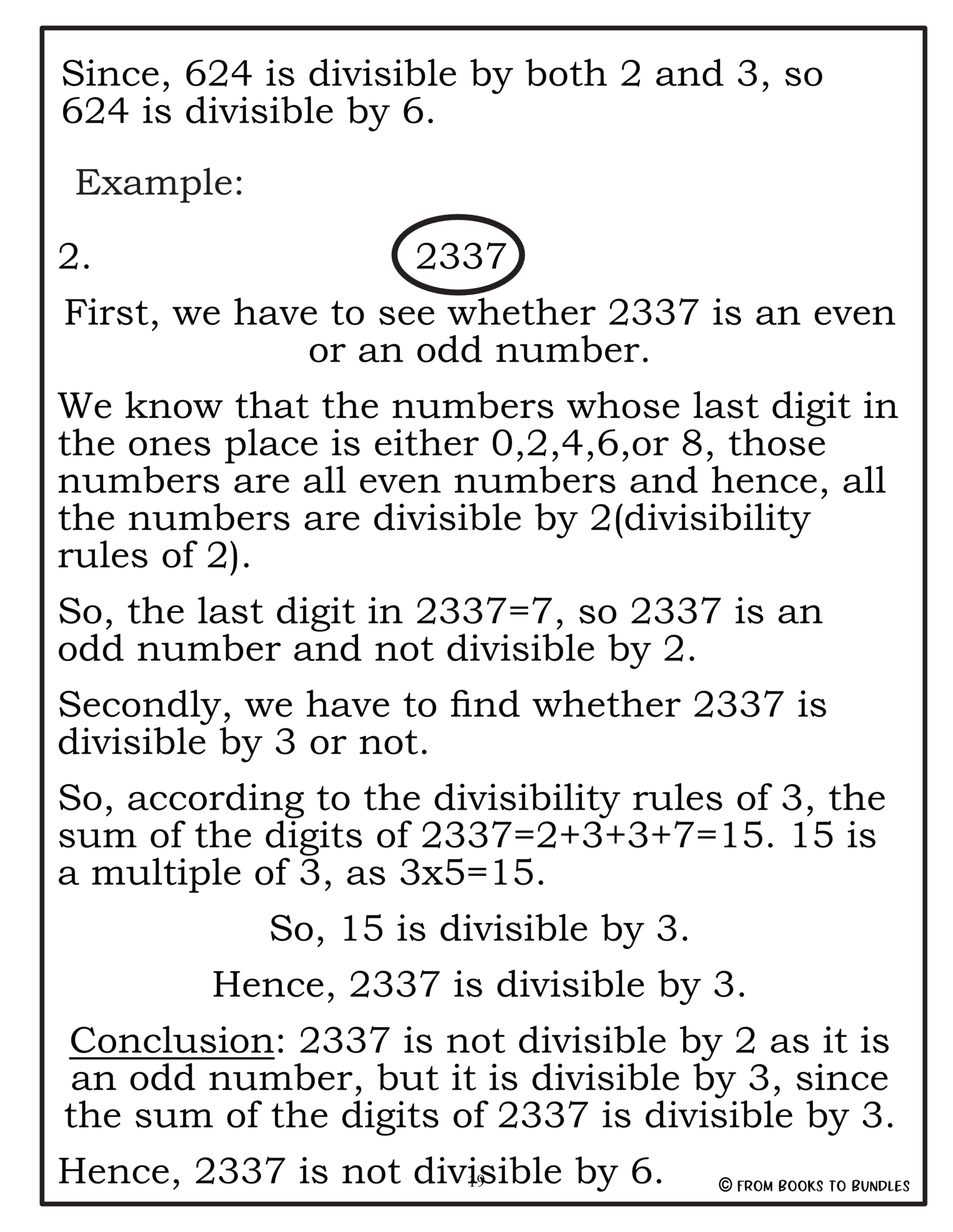 Comprehensive Practice to Divisibility Rules for Grades 4-6 - From ...