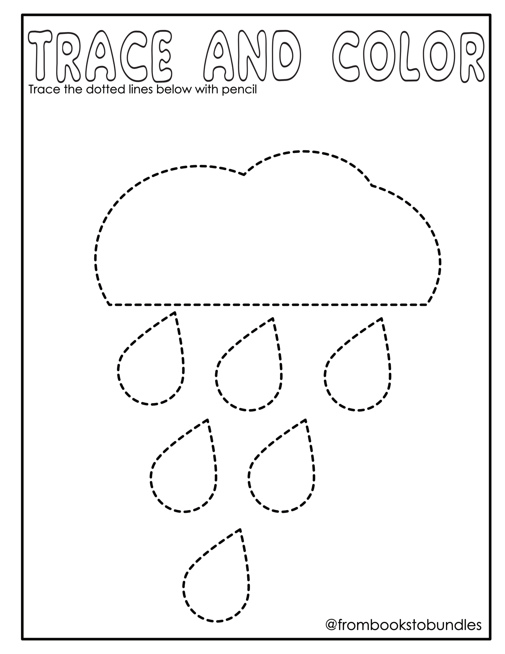 Pencil Control and Tracing Activity Worksheets for PreK-K Kids - From ...