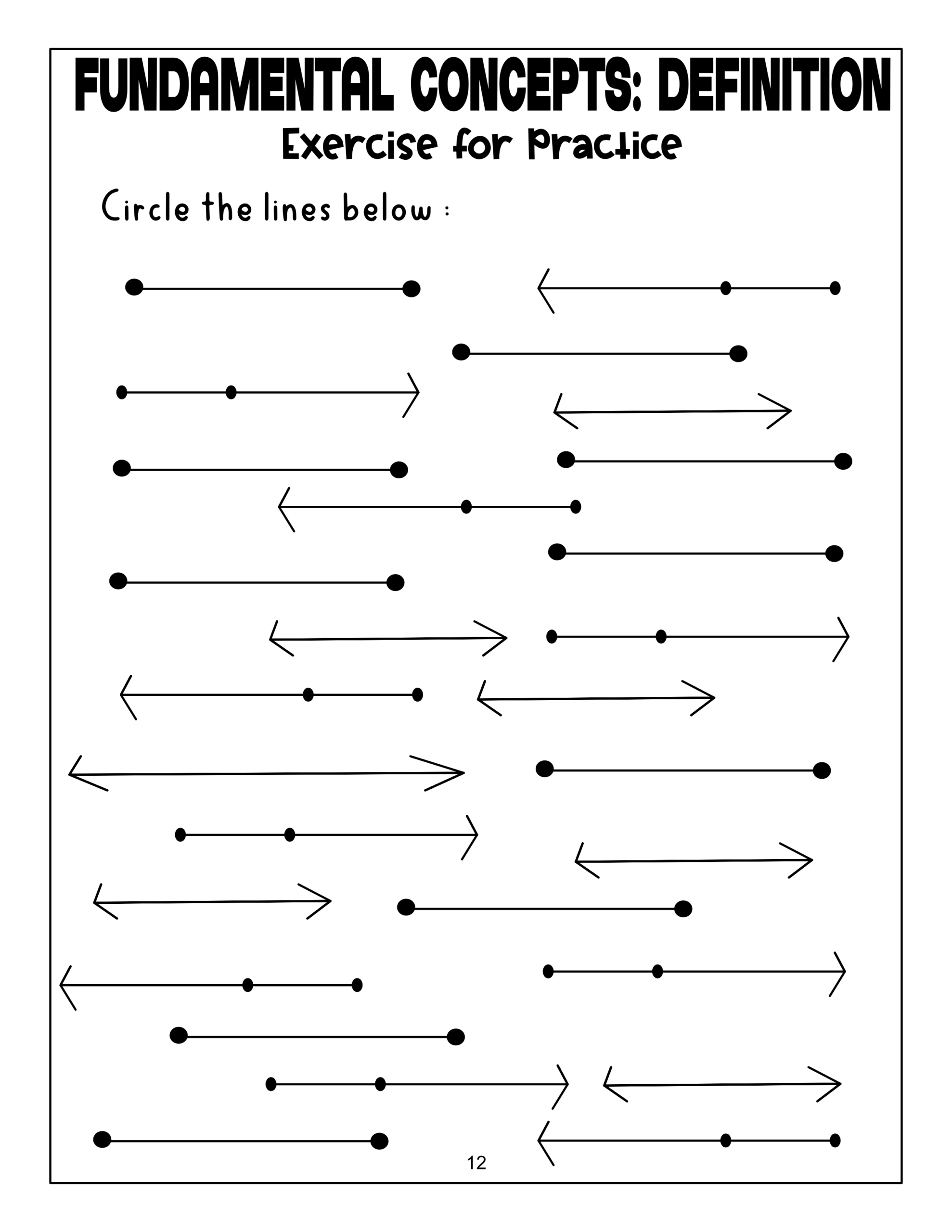 Lines, Types of Angles and Geometry - From Books To Bundles