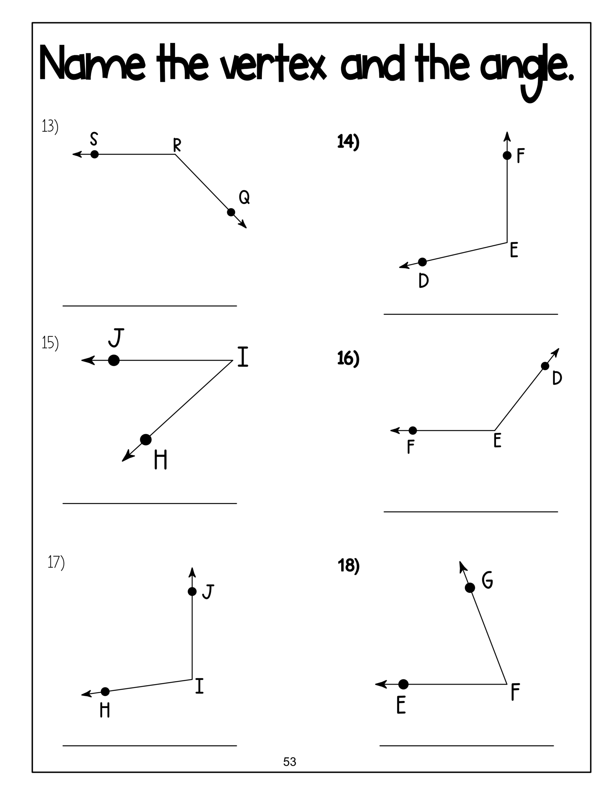 Lines, Types of Angles and Geometry - From Books To Bundles
